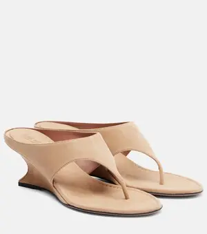 Paris Texas Nina Suede Thong Sandals - Beige
