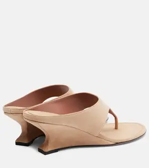 Paris Texas Nina Suede Thong Sandals - Beige