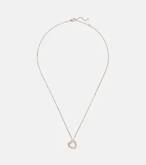 REPOSSI Antifer 18kt Rose Pendant Necklace With Diamonds - Gold