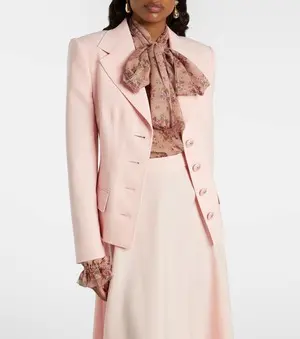 Dolce & Gabbana Wool-blend Single-breasted Jacket - Pink