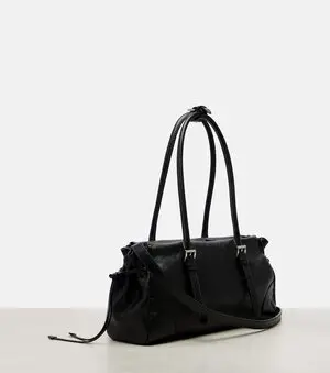 Prada Bonnie Medium Leather Tote Bag - Black