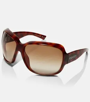 Gucci Square Sunglasses - Brown