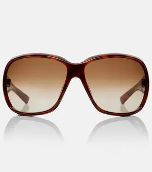 Gucci Square Sunglasses - Brown