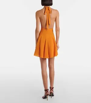 Saint Laurent Silk Satin Mini Dress