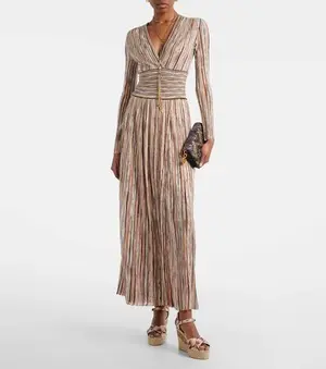 Missoni Leather-trimmed Sequined Crossbody Bag