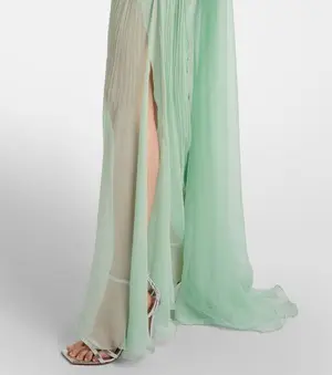 MARIA LUCIA HOHAN Milagros Halterneck Gown