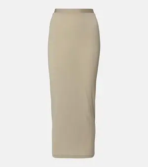 Wardrobe.NYC Sheer Pencil Skirt - Grey