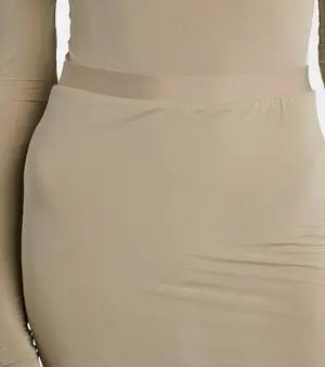 Wardrobe.NYC Sheer Pencil Skirt - Grey