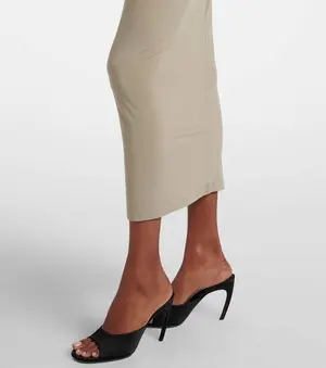Wardrobe.NYC Sheer Pencil Skirt - Grey