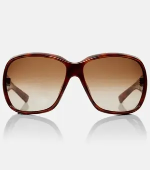 Gucci Square Frame Sunglasses - Brown