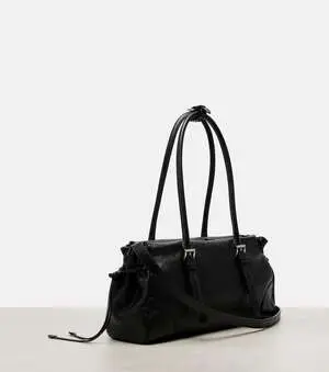 Prada Medium Leather Tote Bag - Black