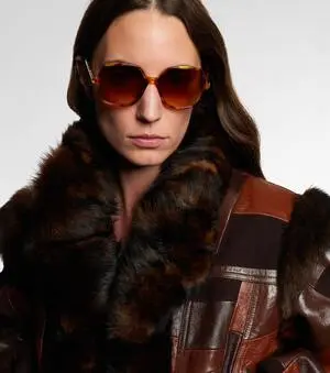 Chloé Judy Square Sunglasses - Brown