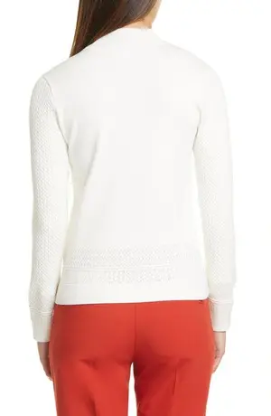 Club Monaco Pointelle Cable Knit Sweater