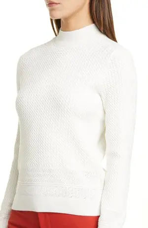 Club Monaco Pointelle Cable Knit Sweater