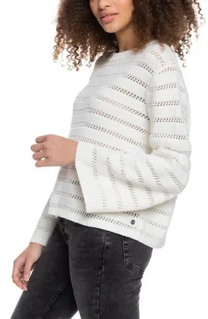 Roxy Aloha Open Stitch Cotton-blend Sweater
