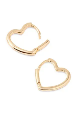 BROOK & YORK Minnie Heart Hoop Earrings