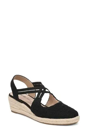 LIFESTRIDE Patience Wedge Sandal - Black