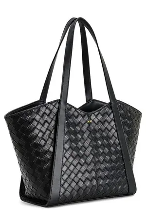 Jw Pei Large Kiana Woven Tote - Black