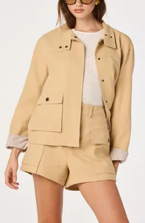 Astr The Label Beron Jacket - Tan