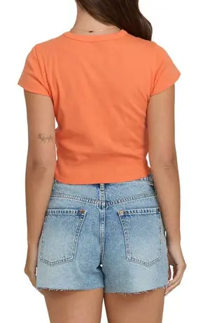 BILLABONG Cotton Graphic Baby Tee - Saffron