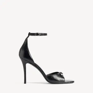 Balenciaga City Uptown 100mm Sandal - Black