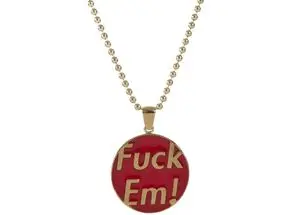 Supreme Jacob&co Fuck Em Pendant - 14k Gold