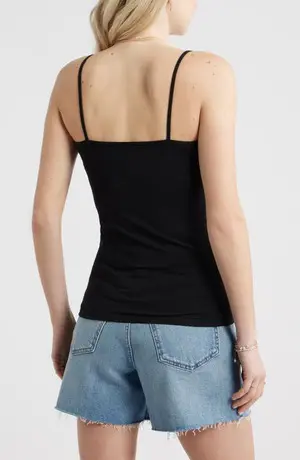 Bp. Core Stretch Cotton Camisole - Black