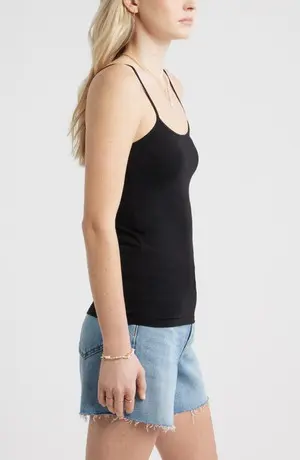 Bp. Core Stretch Cotton Camisole - Black