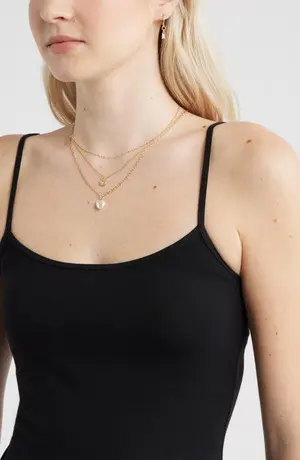 Bp. Core Stretch Cotton Camisole - Black