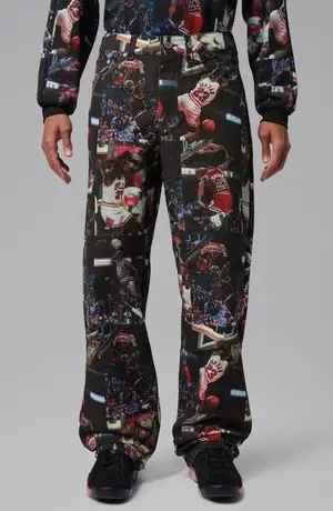 JORDAN Flight Allover Print Pants - Black/sail