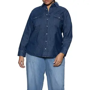 Sanctuary The Denim Western Shirt - Blue Slate