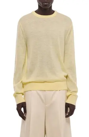 Helmut Lang Merino Wool Blend Sweater - Yellow