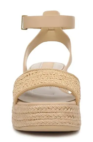 Franco Sarto Tiffany Platform Wedge Sandal - Natural
