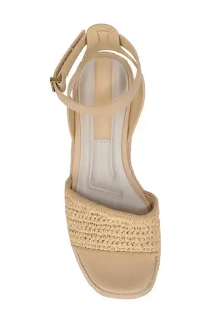 Franco Sarto Tiffany Platform Wedge Sandal - Natural