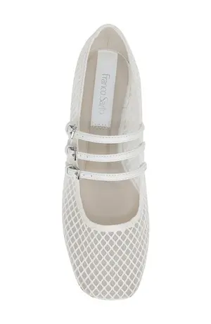 Franco Sarto Tatum Mary Jane Flat - White