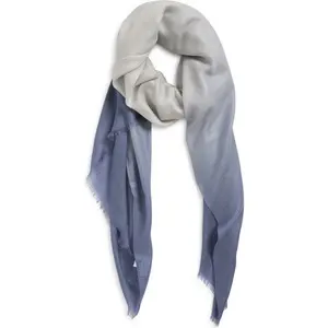 Vince Lightweight Dip Dye Cashmere Scarf - Azul
