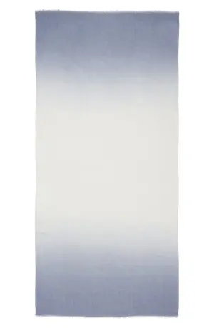 Vince Lightweight Dip Dye Cashmere Scarf - Azul