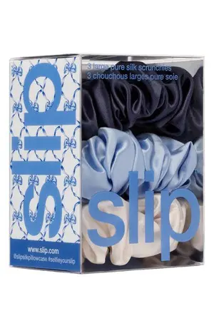 Slip Pure Silk Large Scrunchies 3 Pack - Skye