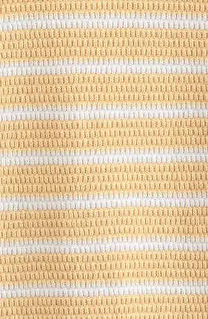 Nordstrom Cotton Polo Sweater Romper - Yellow Summer Gill Stripe
