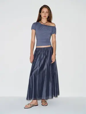 REFORMATION Cleo Maxi Skirt - Grey