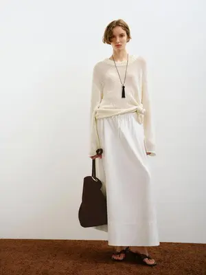 REFORMATION Cleo Skirt - Ivory
