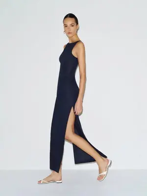 REFORMATION Alix Linen Maxi Dress - Blue