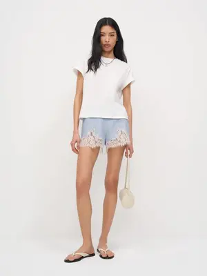 REFORMATION Fern Linen Short