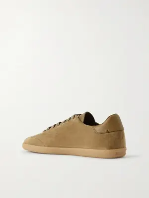 Zegna 232 Leather-trimmed Suede Sneakers - Brown