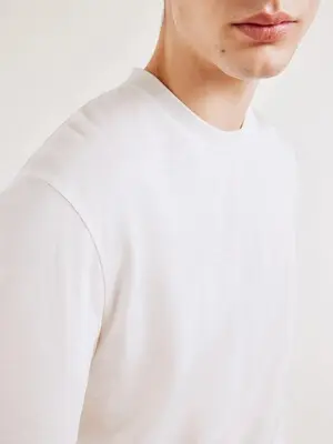 Zegna Cotton And Silk-blend Jersey T-shirt - White