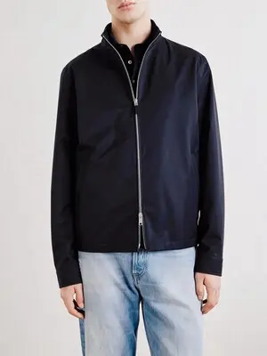 Zegna Motorin 100cc Jersey Blouson Jacket - Blue