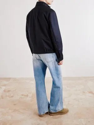 Zegna Motorin 100cc Jersey Blouson Jacket - Blue