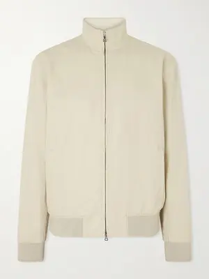 Orlebar Brown Alvaro Cotton And Linen-blend Jacket - Neutrals