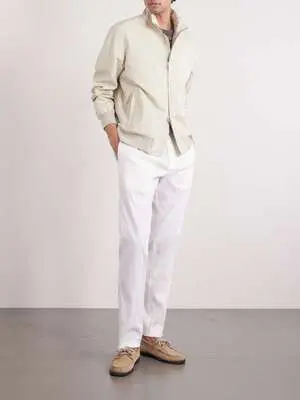 Orlebar Brown Ray Straight-leg Stretch Linen And Cotton-blend Trousers