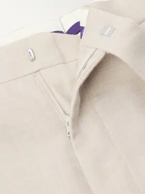Ralph Lauren Purple Label Straight-leg Pleated Wool-flannel Trousers
